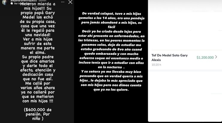 Fuerte denuncia de la madre de los gemelos de Gary Medel